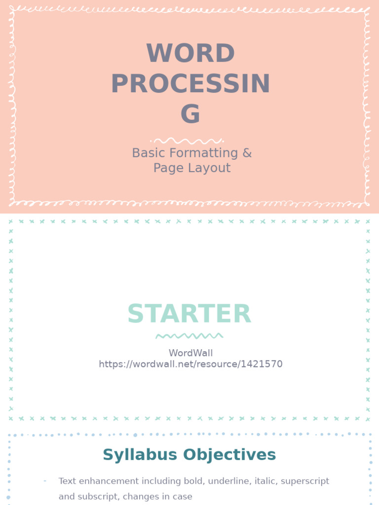 Document Production - Basic Formatting | PDF | Typefaces | Page Layout