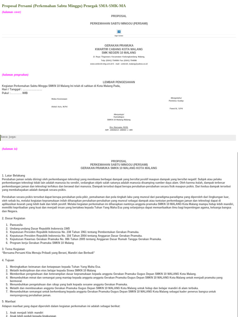 Pdfmergerfreecom Proposal Persami Perkemahan Sabtu Minggu Penegak Sma ...