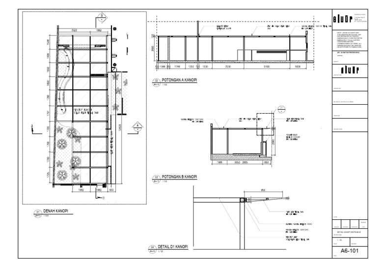 A6 - 101 Detail Kanopi | PDF