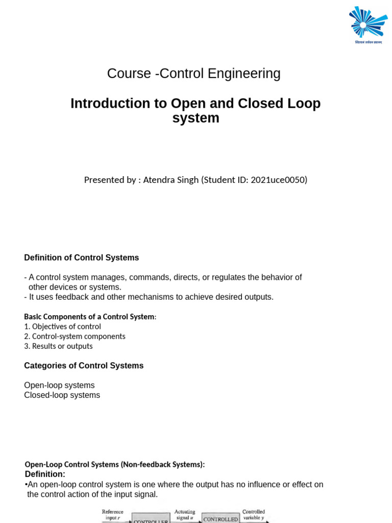 Course -Control Engineering | PDF