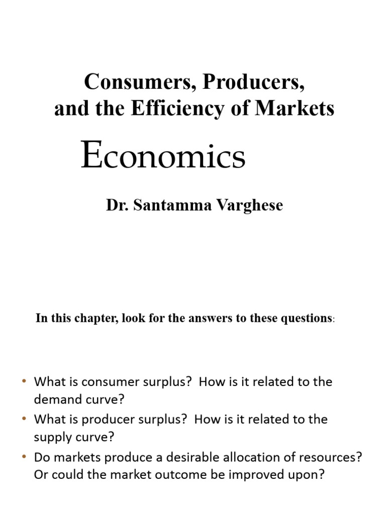 Consumers and Producers Surplus | PDF
