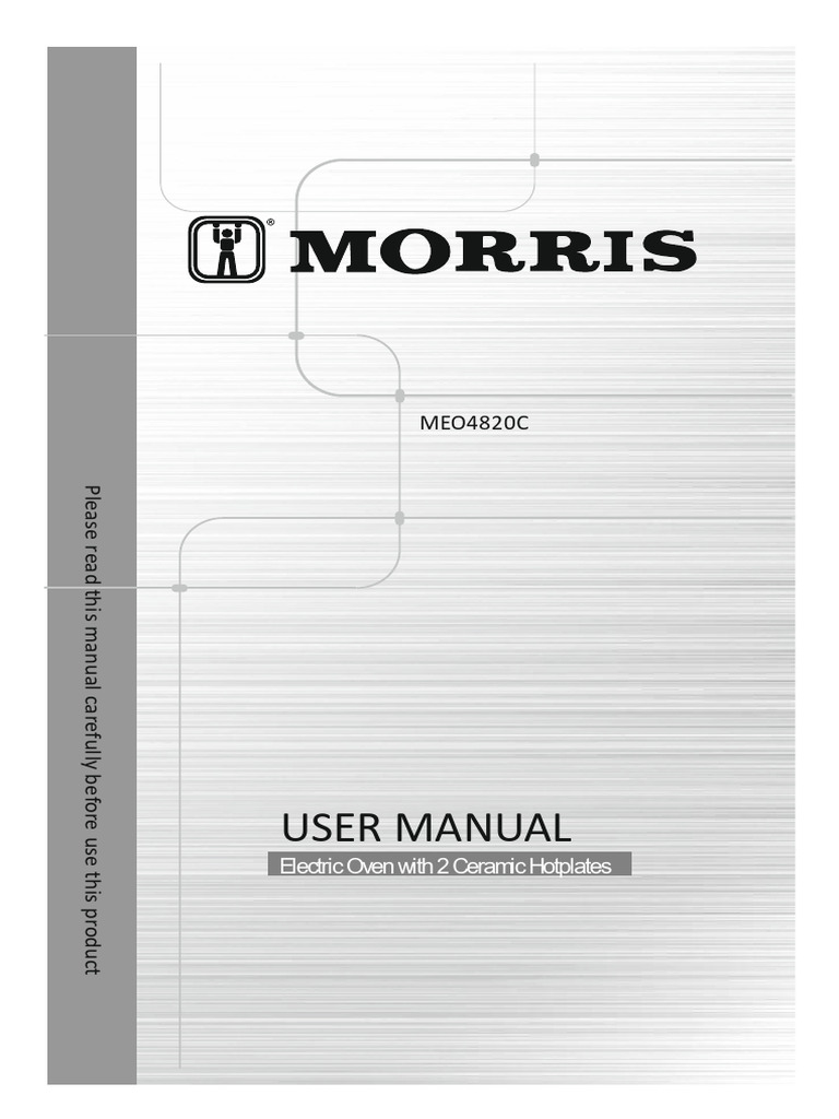 Instructions Manual MEO 4820C | PDF | Grilling | Cooking, Food & Wine