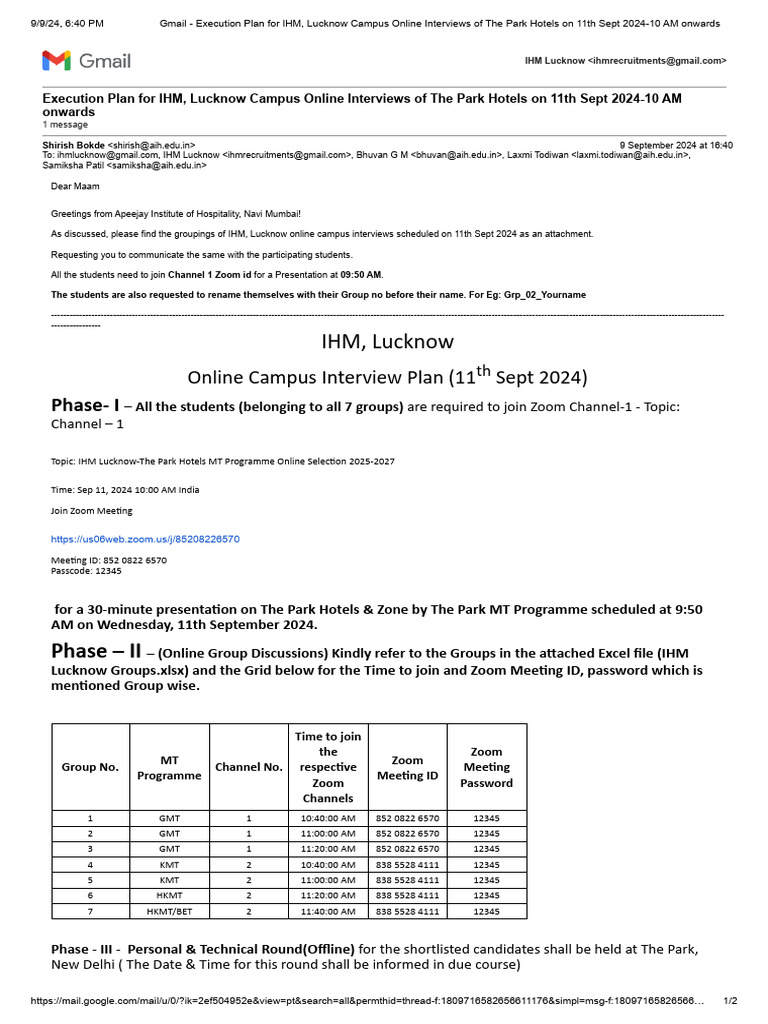 JLL Campus Placement - 11th Sep | PDF