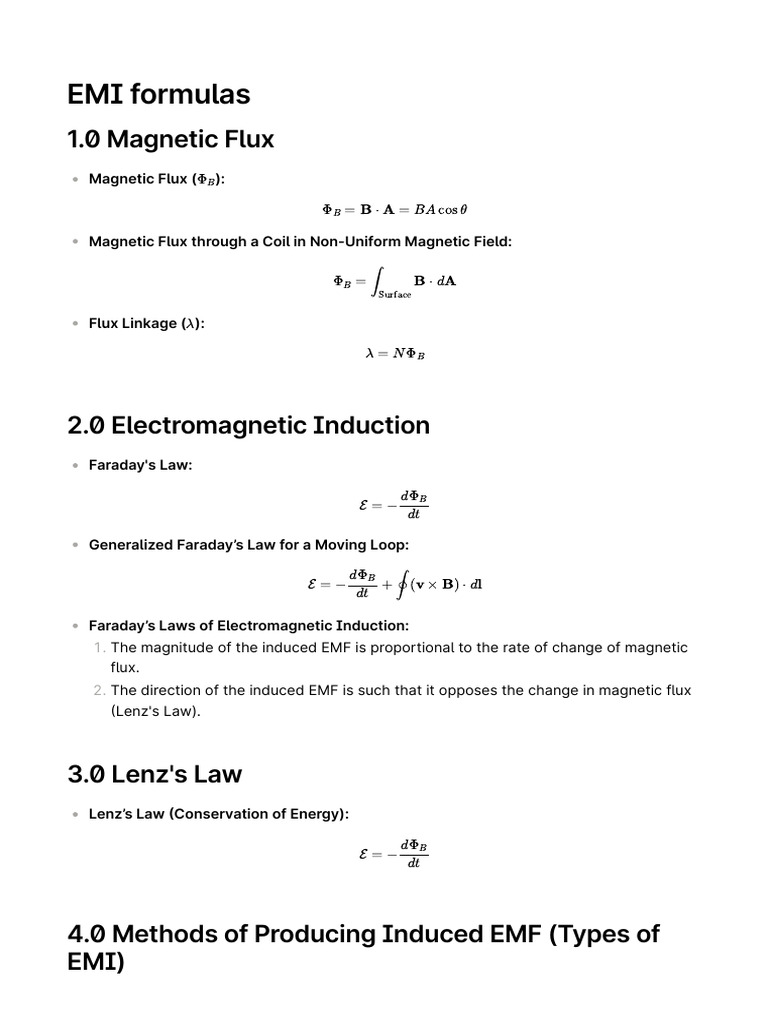 EMI formulas | PDF