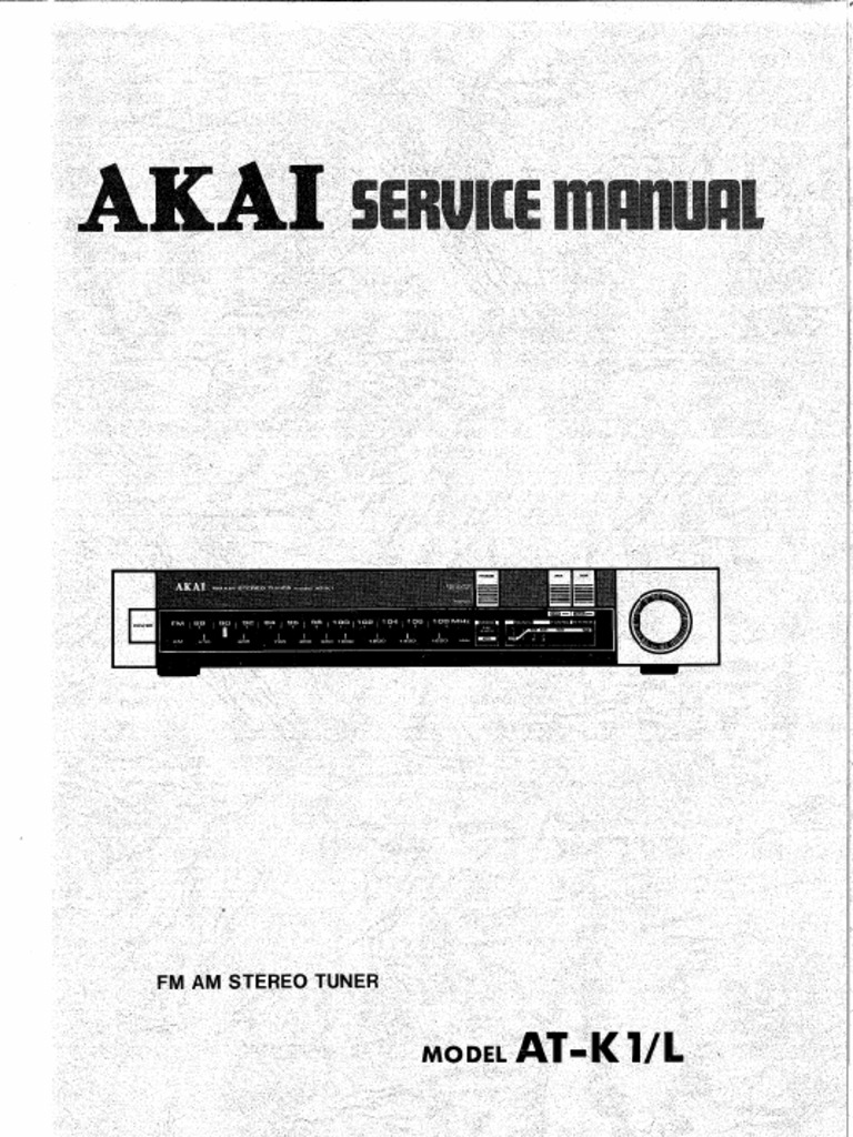 Hfe Akai At-K1l Service en | PDF