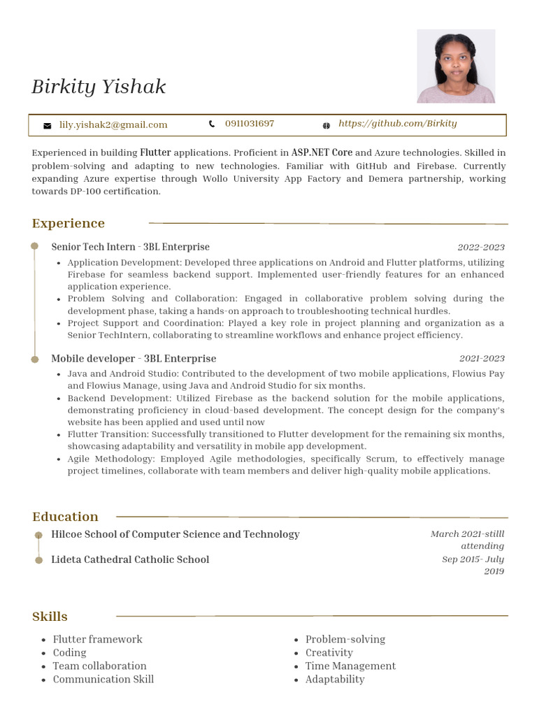 Birkity_Yishak_CV (2) | PDF