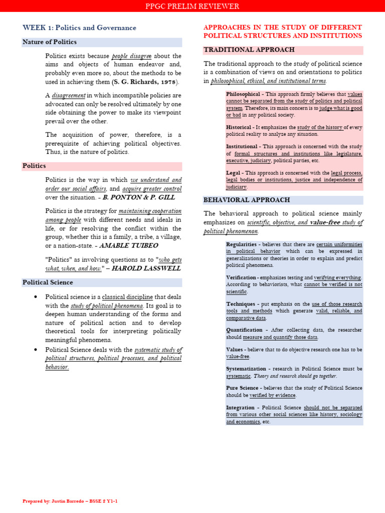 PPGC Prelim Reviewer | PDF