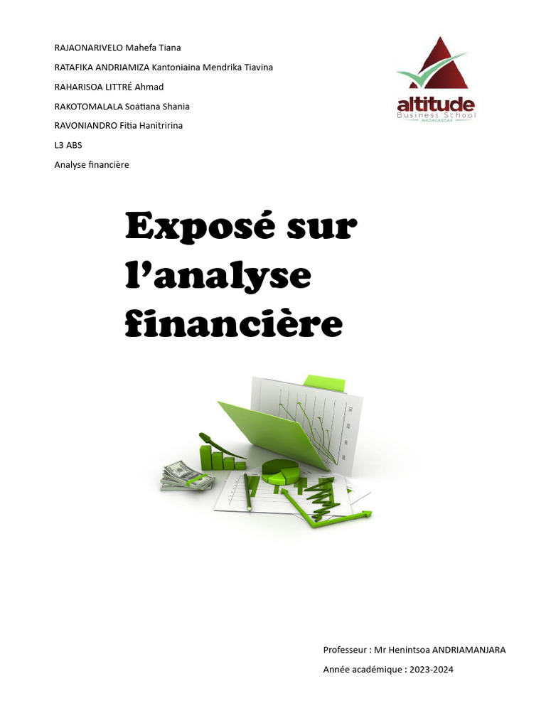 Analyse-Financiere - Devoir de Groupe | PDF