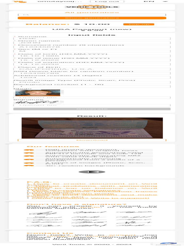 USA Passport Generator Guide | PDF | Career & Growth | Computers