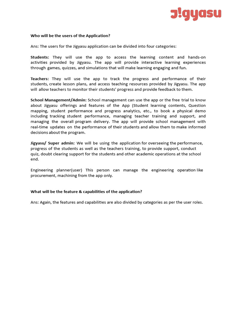 Jigyasu APP Details | PDF