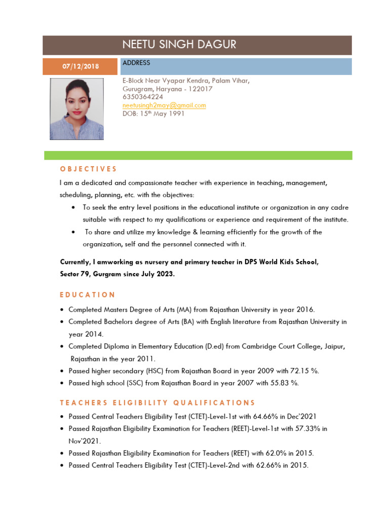 Neetu Resume | PDF