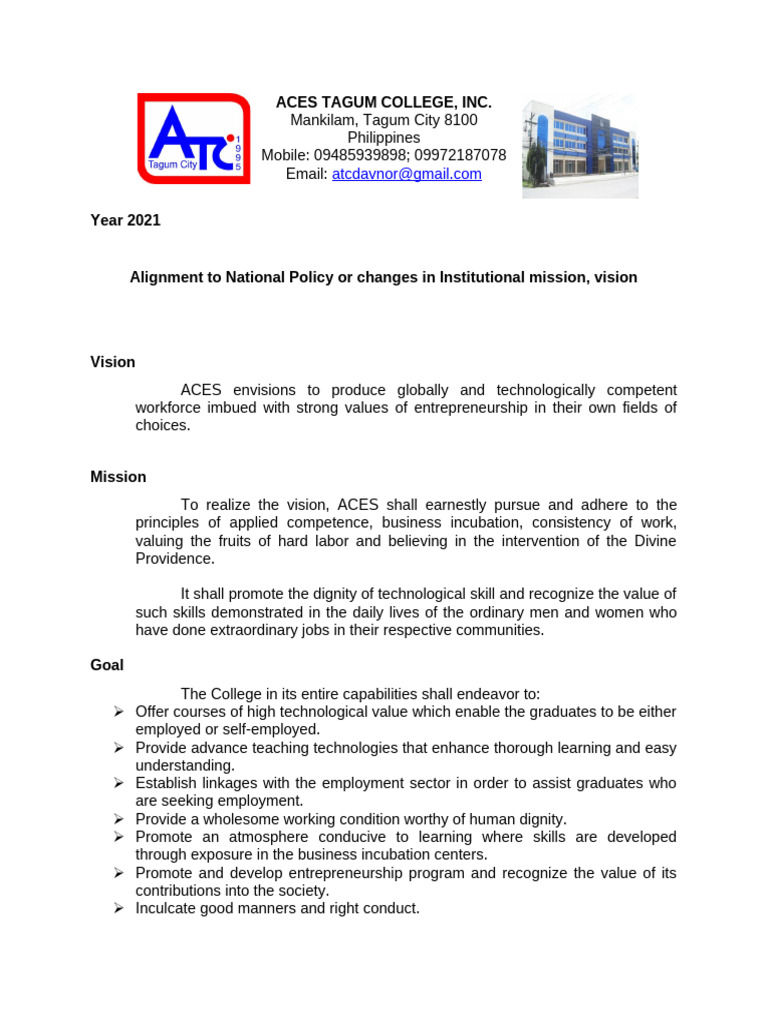 alignment to national policy | PDF