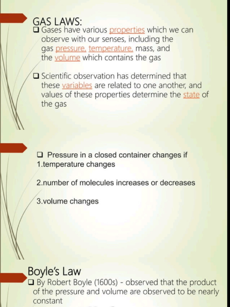 Gas Laws | PDF