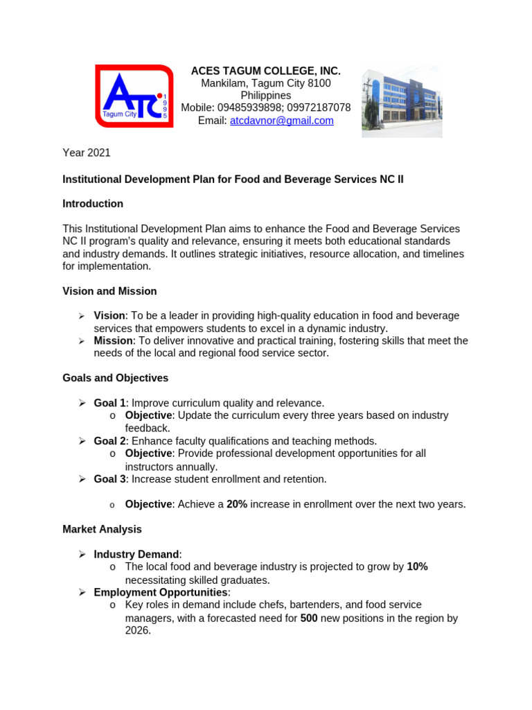 Institutional Development Plan | PDF