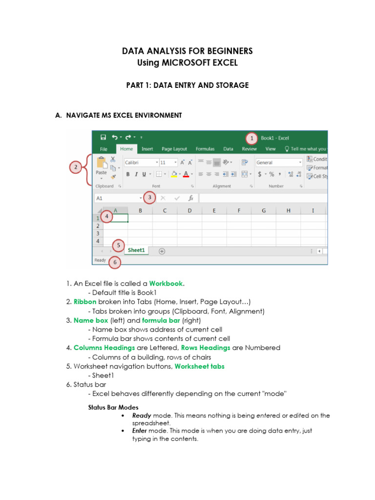 Excel Basics Module | PDF