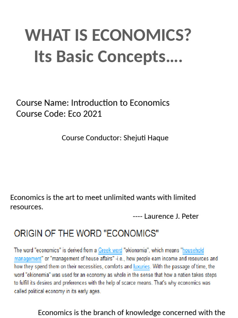 Lecture-1-ECO | PDF
