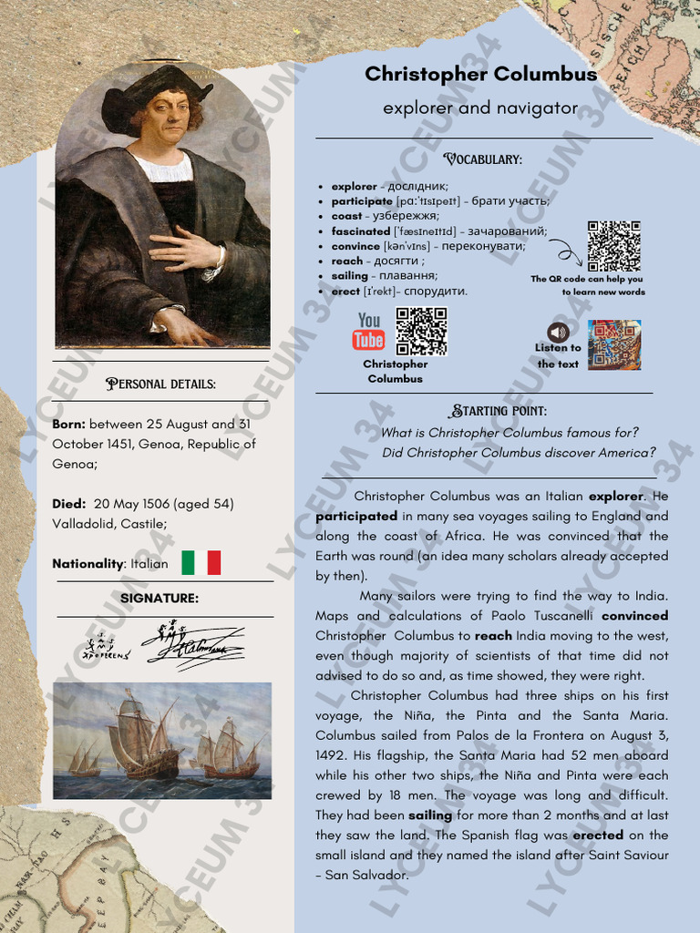 Lesson 3 Christopher Columbus | PDF