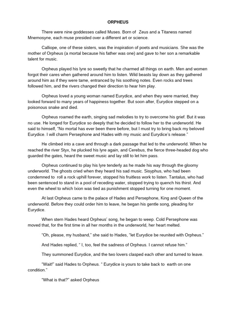 Story-of-Orpheus | PDF