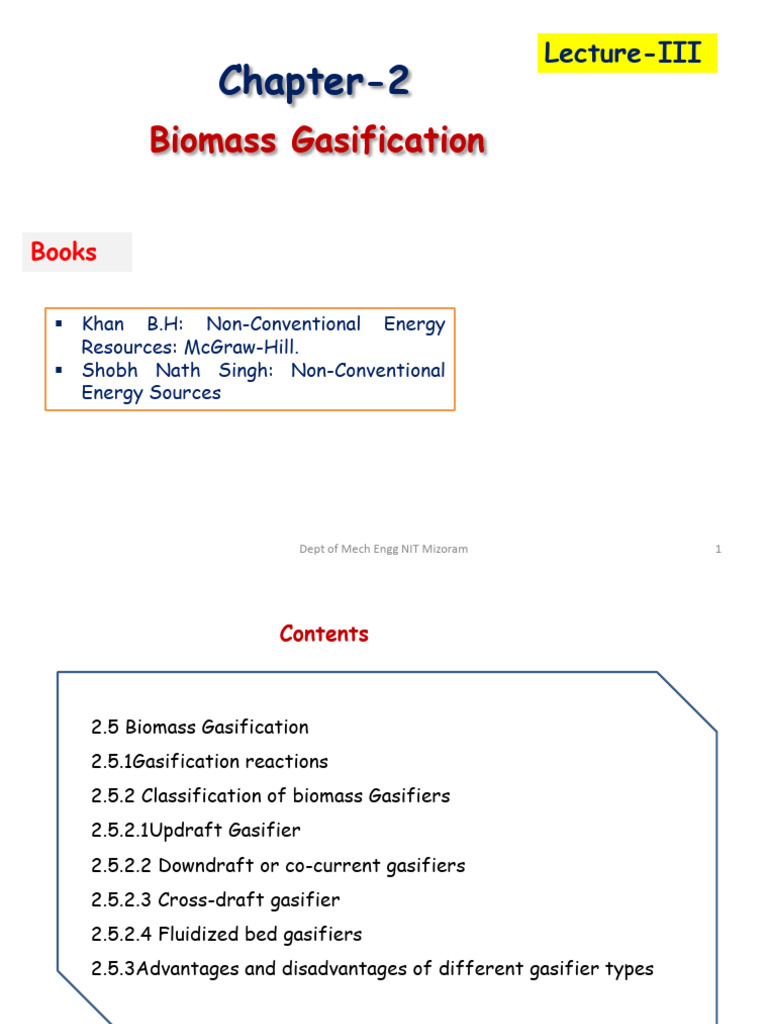 L-III Biomass Gasification | PDF