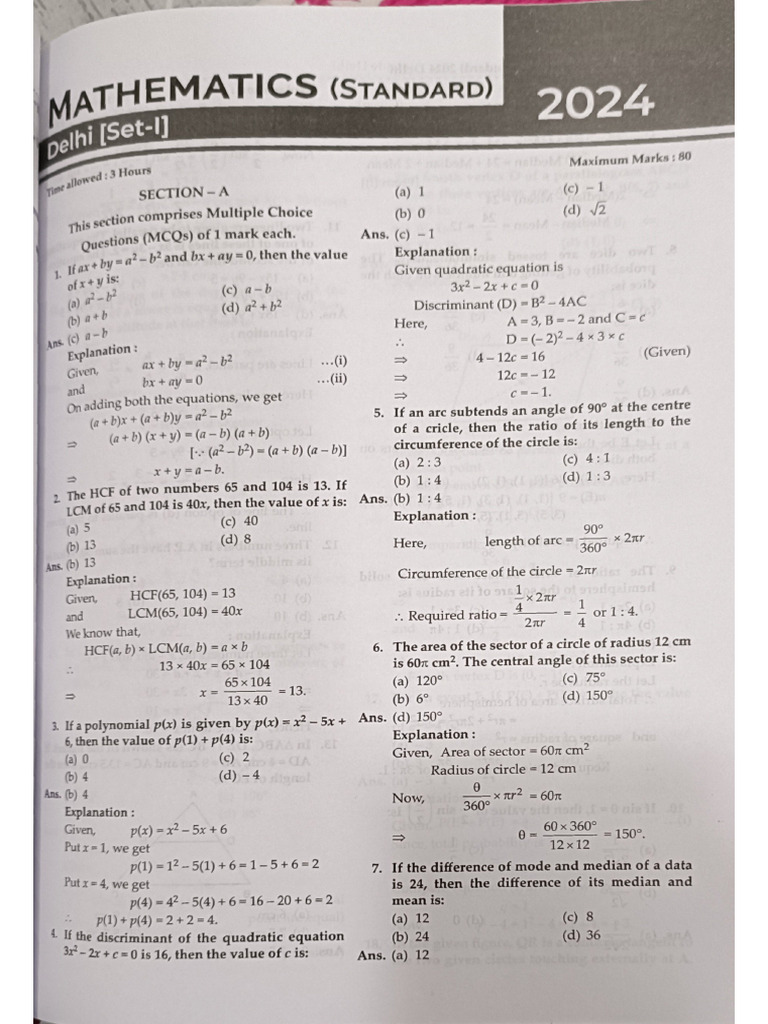 maths standard 2 | PDF