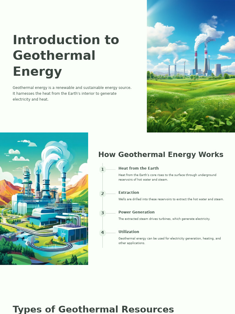 Introduction To Geothermal Energy | PDF