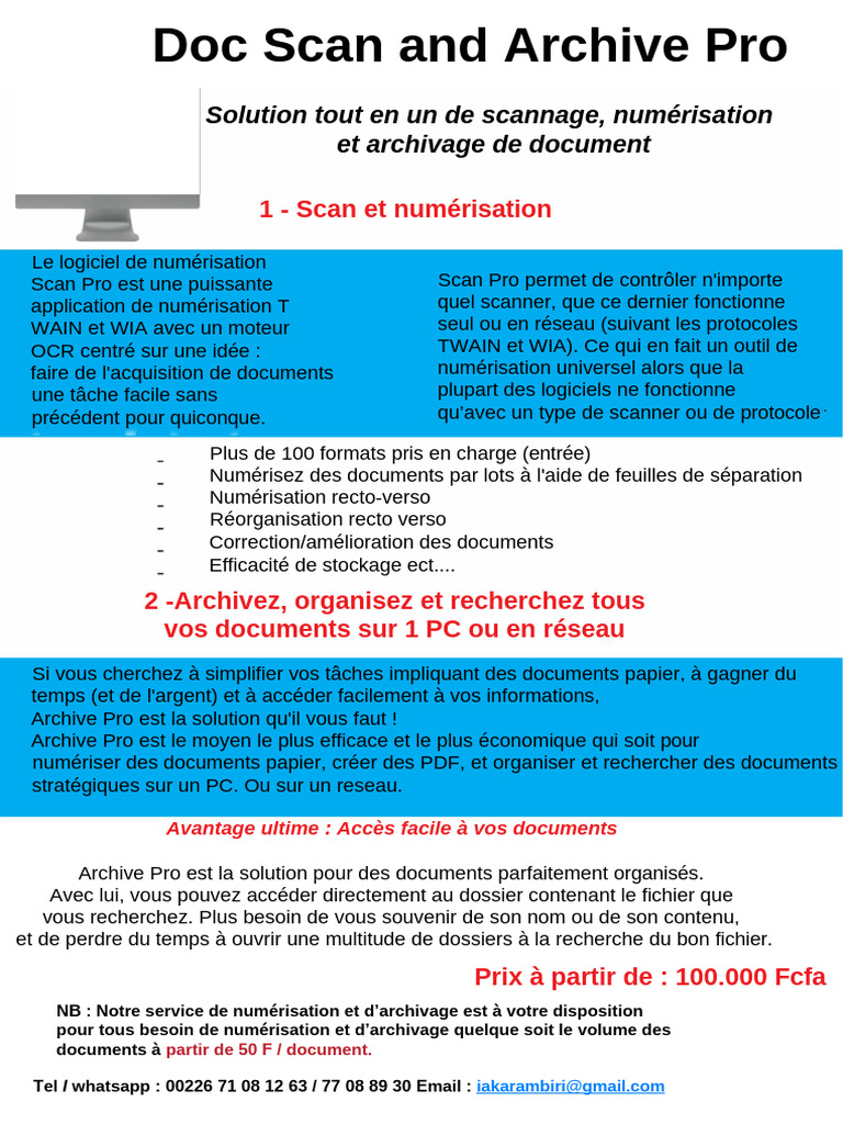 Affiche Scan Pro - OCR | PDF