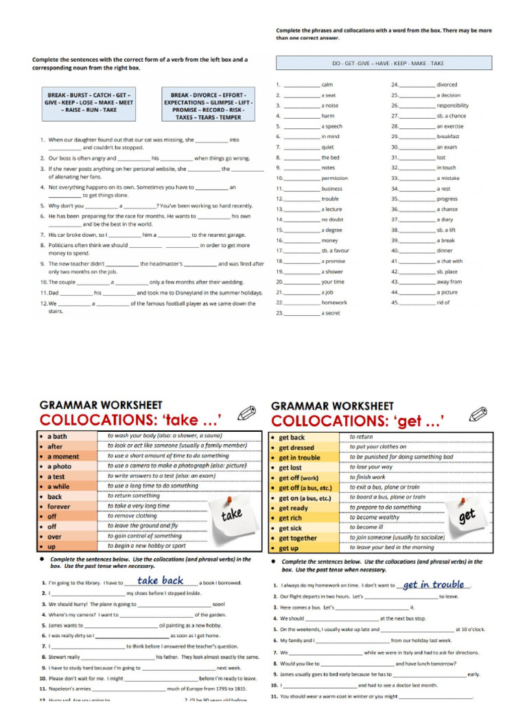 Collocations and Reading | PDF