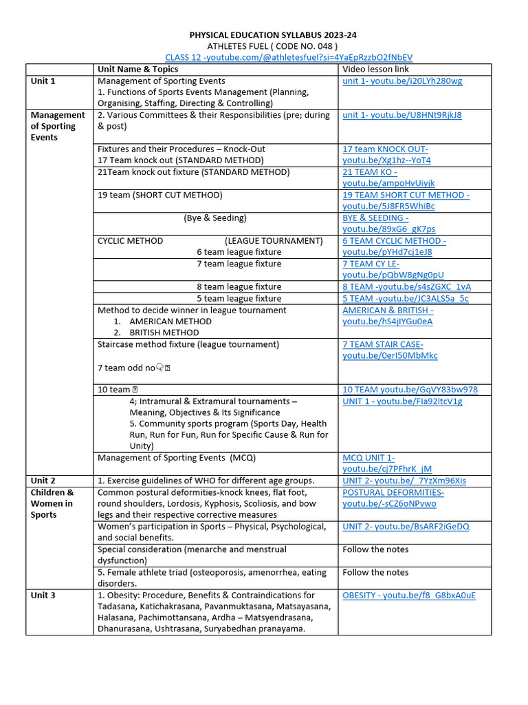01 Physical Education Syllabus With Video Lesson 23-24link - Compressed ...