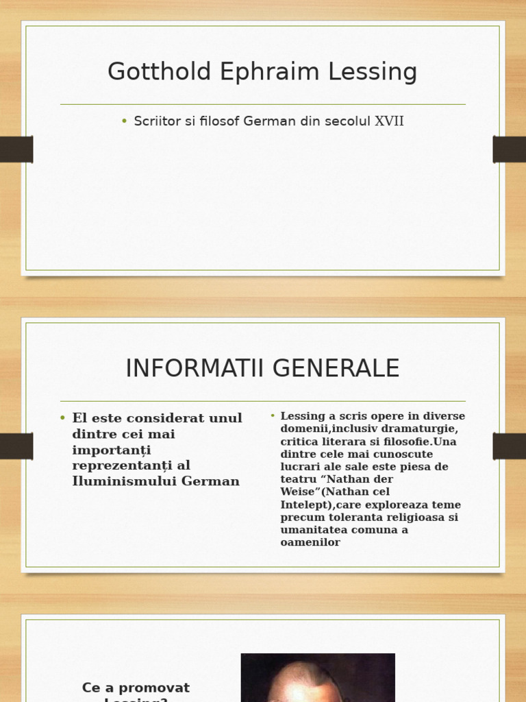 Gotthold Ephraim Lessing | PDF