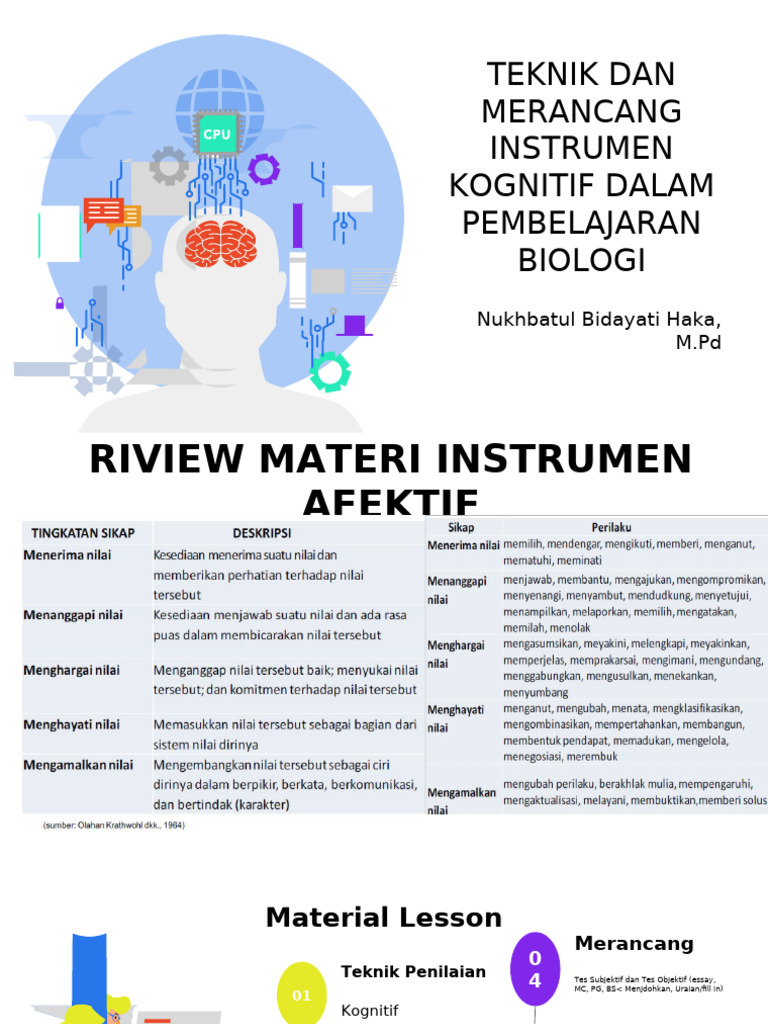 Teknik Dan Merancang Instrumen Kognitif Bloom Revisi | PDF