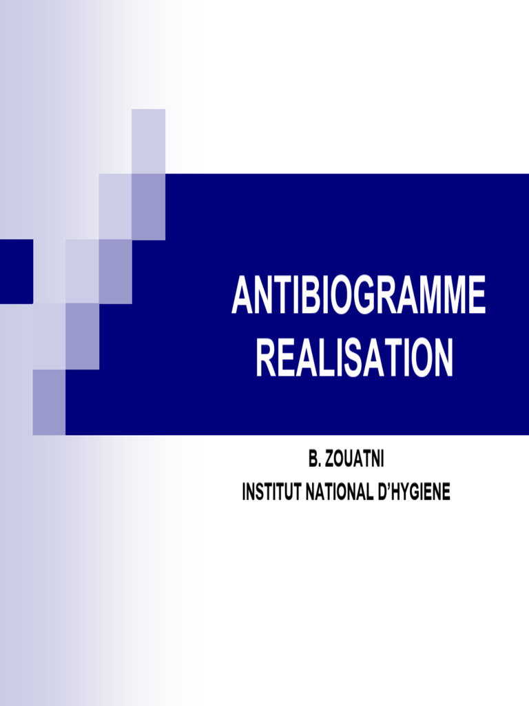 Antibiogramme Realisation | PDF