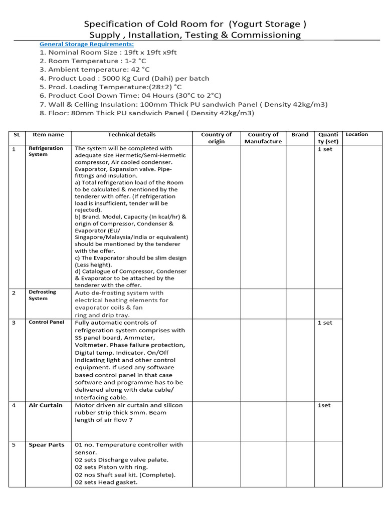 Technical Specification | PDF