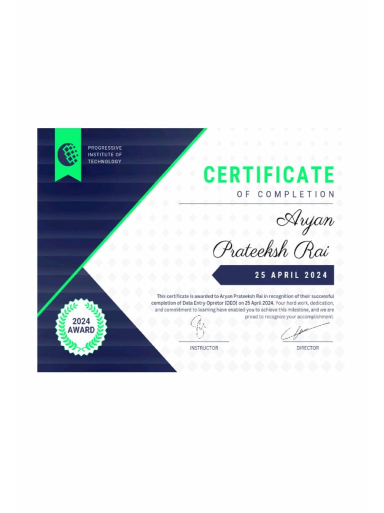COMPLETION CERTIFICATE | PDF