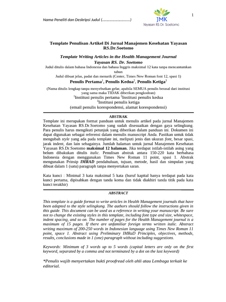 Template Jmk Pdf