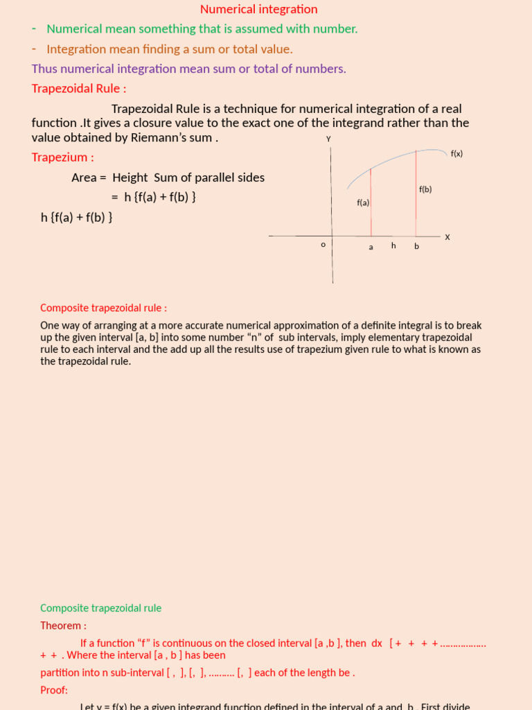 Numerical Integration | PDF