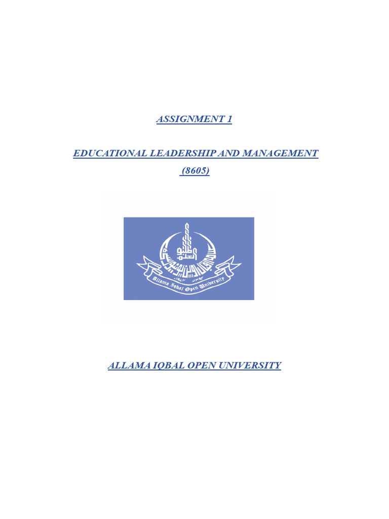 Assignment 1(8605) | PDF