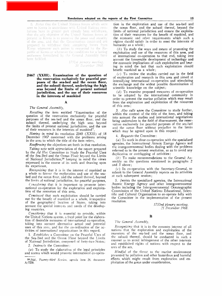 A Res 2467 Xxiii | PDF