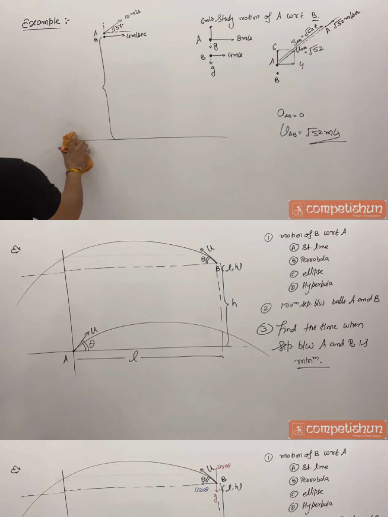 3 Examples of Relative Motion - Relative Motion - Kinematics - IIT JEE ...