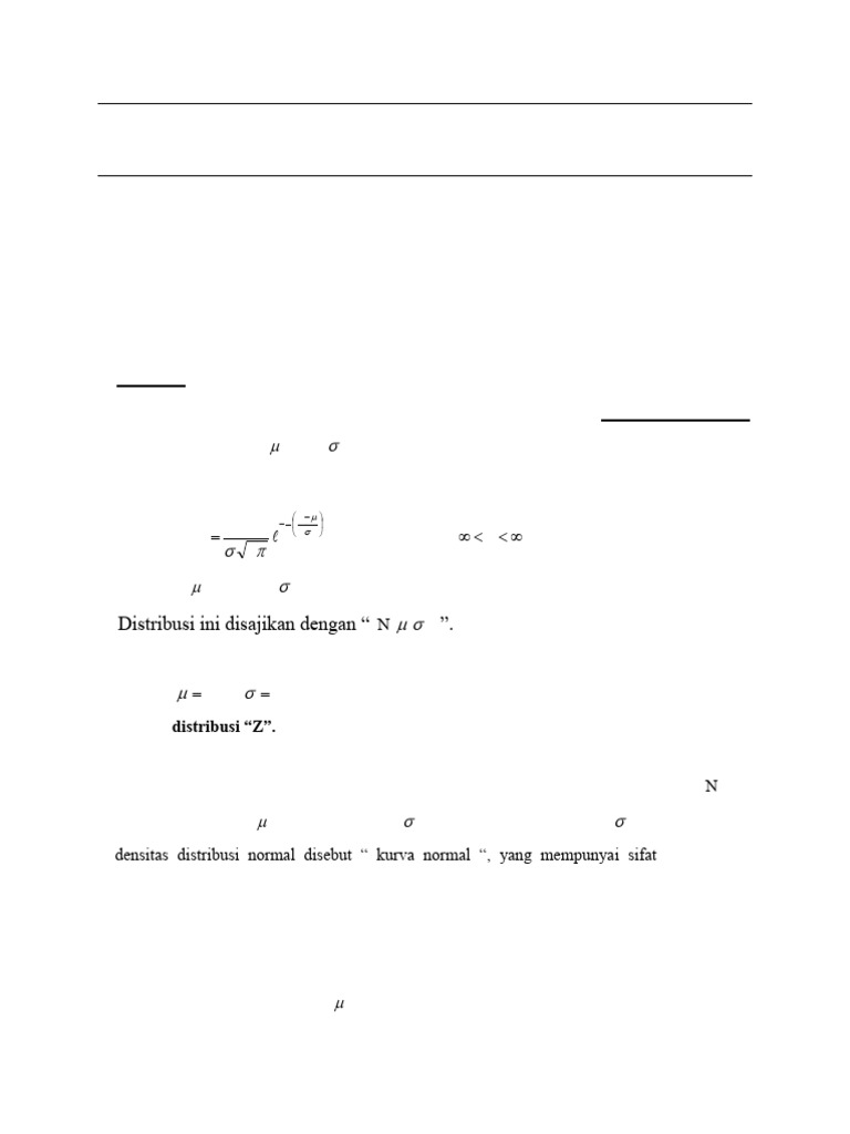 Modul 2. Distribusi Normal Dan Aplikasinya | PDF