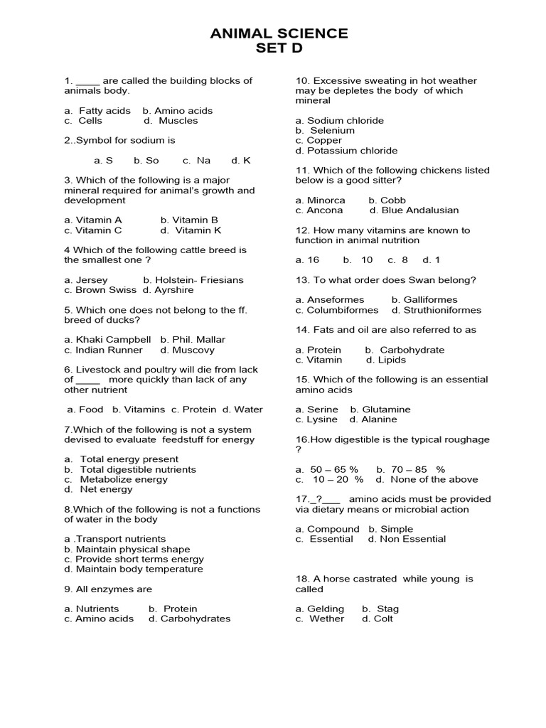 Horse's Prehension Organ Explained | PDF | Vitamin | Nutrients
