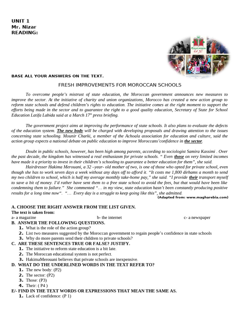 Education in Morocco | PDF