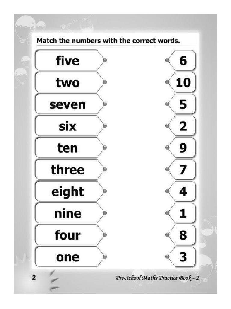 WRITING & IDENTIFYING NUMBERS 1-10 | PDF