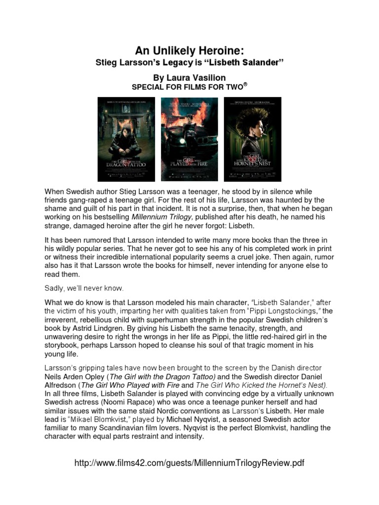 Millennium Trilogy Review | PDF | Millennium (Novel Series) | Lisbeth ...