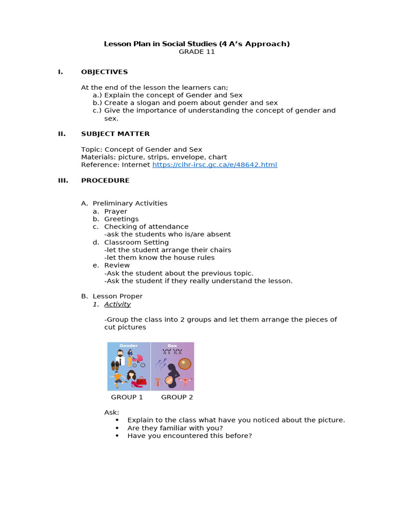 Lesson Plan in Social Studies (4as) | PDF