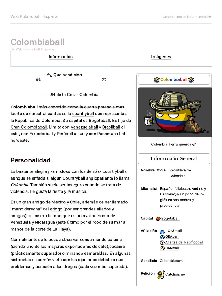 Colombiaball - Wiki Polandball Hispana | PDF