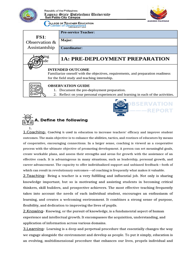 FS1 Ep 1a Template | PDF