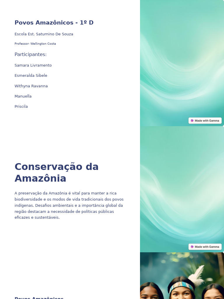 Povos Amazonicos 1o D | PDF