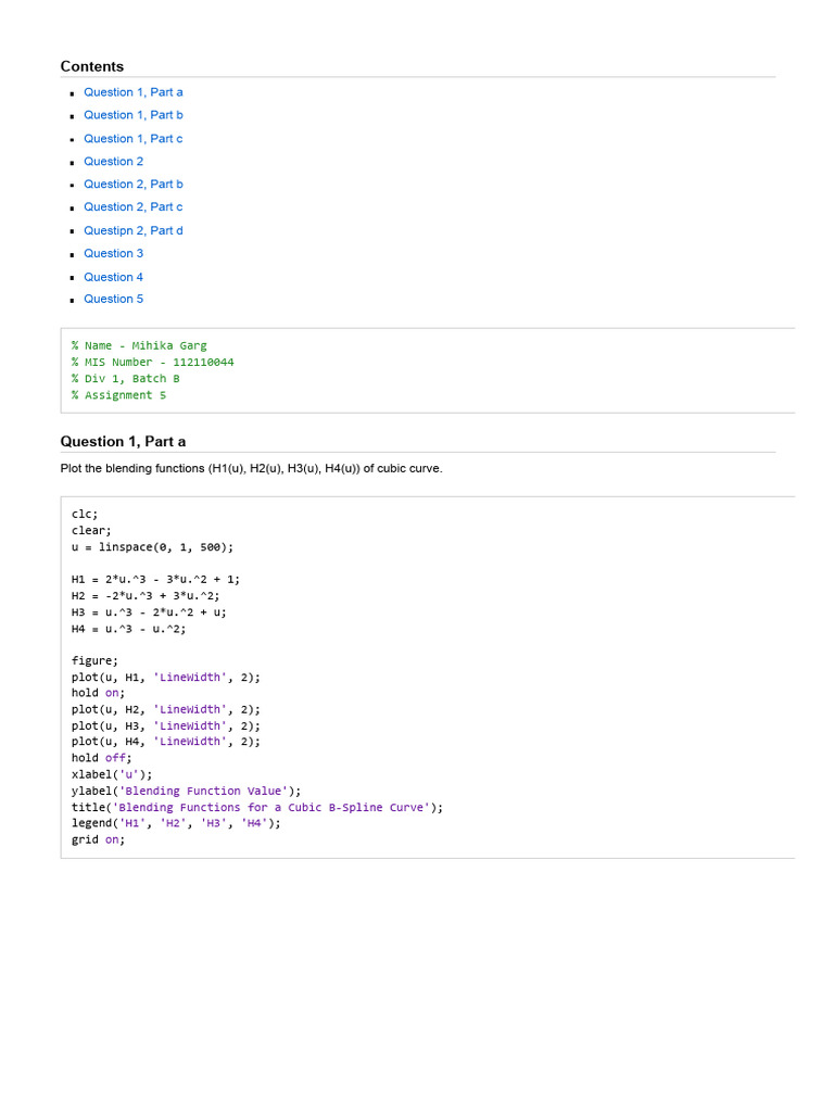 Hermite Curves Print Final | PDF
