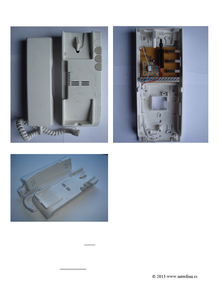 Bitron Series 70 Interfonska Slusalica Sema Prikljucaka | PDF