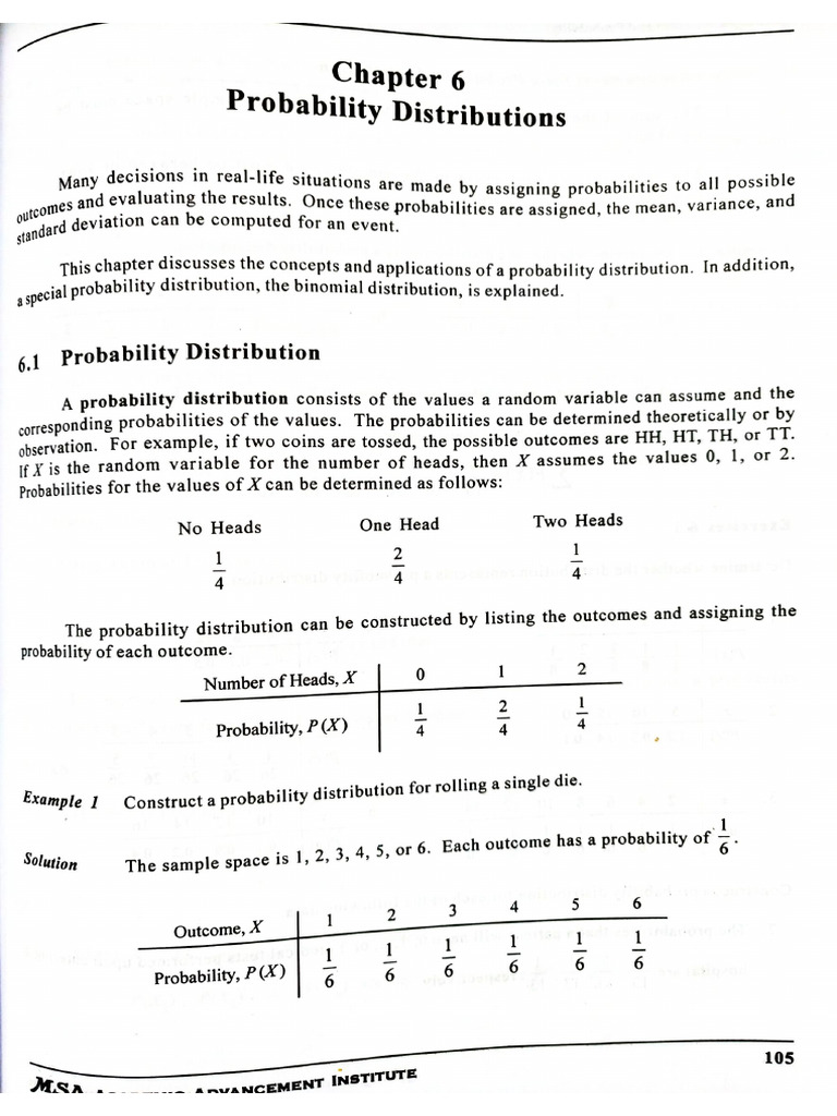 MSA Stat & Prob Chap6-11 | PDF